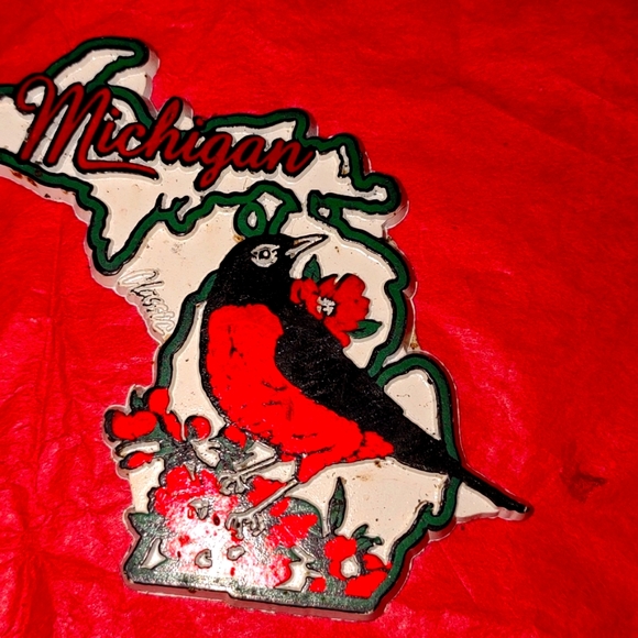 Vintage | Other | Old Vintage Michigan Refrigerator Magnet | Poshmark
